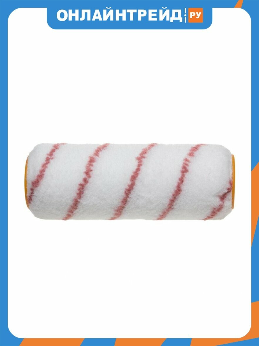 Ролик Stayer Profi NYLON полиамид малярный, ворс 12мм, бюгель 8мм, 48х180мм, 0216-18