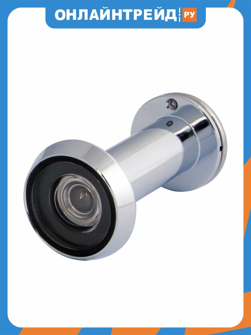 Глазок дверной, оптика пластик Fuaro DV-LUX 3/90-50/Z (VIEWER 3 DVZ_LUX) CP хром