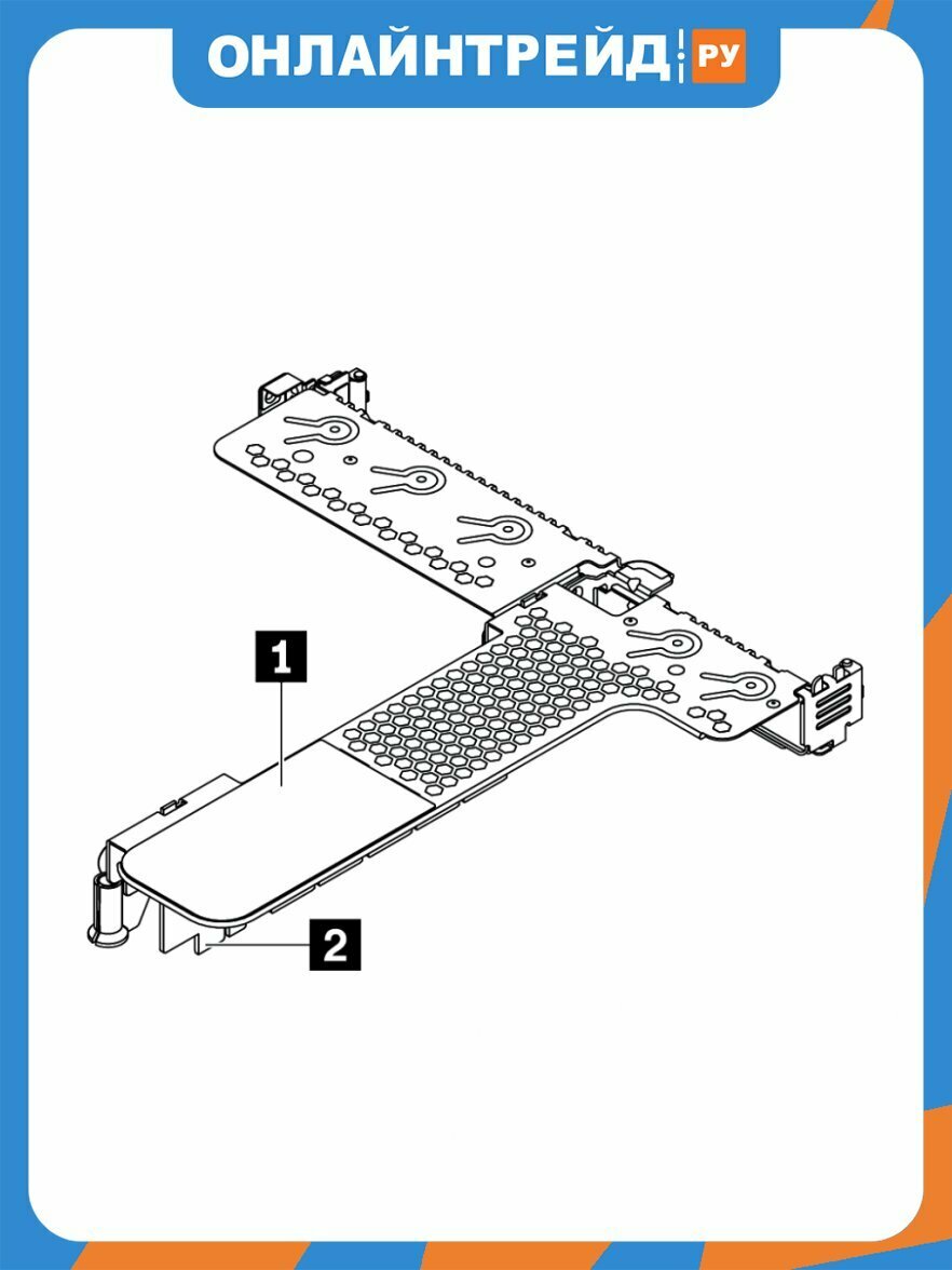 Райзер Lenovo ThinkSystem SR630 V2/SR645 x16/x16 PCIe G3 Riser1 LP+FH Option Kit (4XH7A09869)
