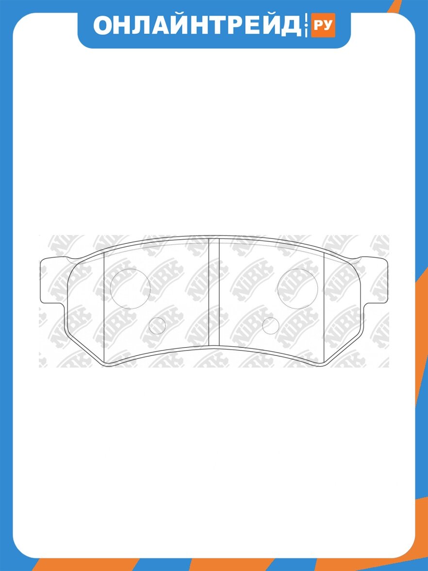 Колодки тормозные дисковые Nibk PN0442, 4 шт