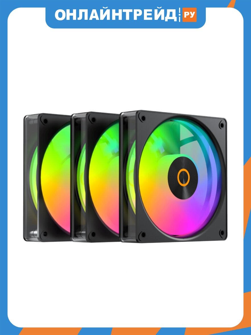 Вентиляторы для корпуса Ocypus Gamma F12 Elite BK ARGB 3-IN-1 3шт (Gamma-F12-BK3AM00E-GL)
