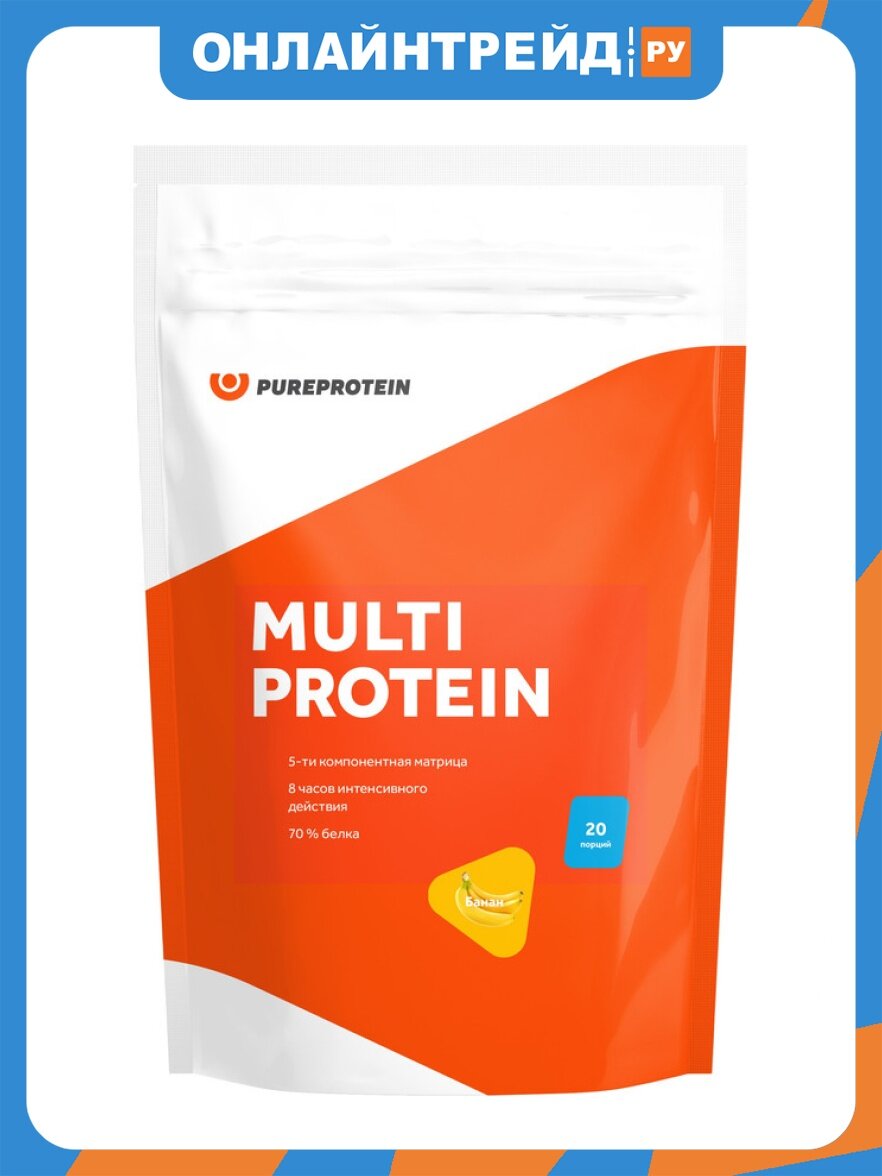 Протеин Pureprotein Мультикомпонентный Банан 600г