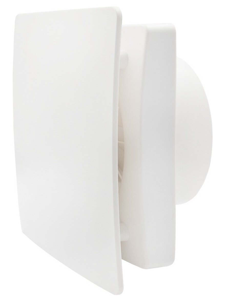 Накладной вентилятор с коротким патрубком Seicoi SMAZ04-01H Floxy Design 100H White (таймер + датчик влажности)