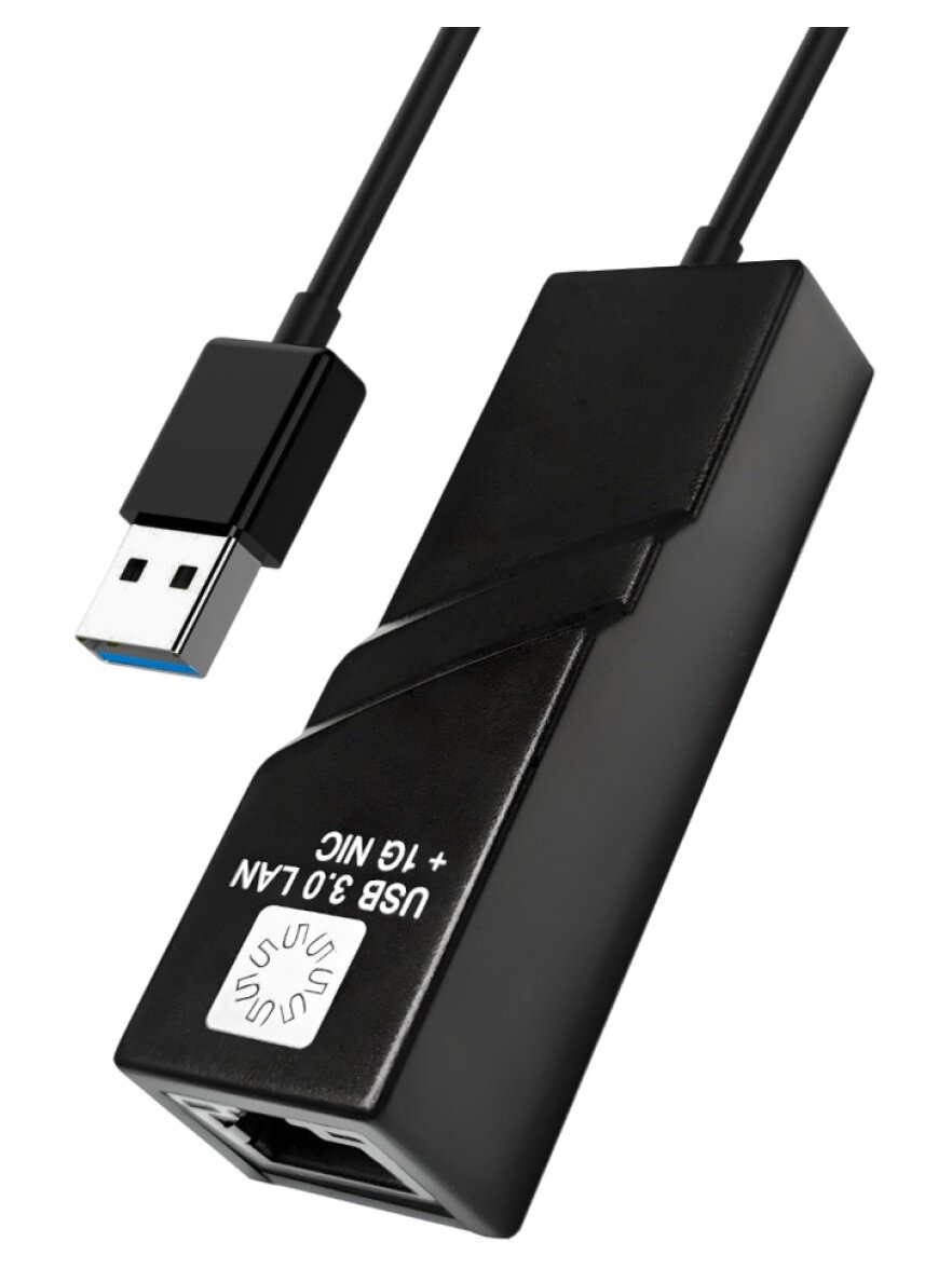 Переходник 5BITES UA3-45-01BK USB3.0-RJ45 10/100/1000 Mbit/s, 10sm, Black