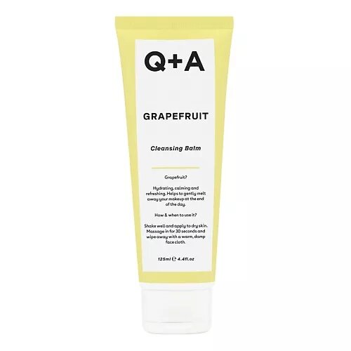 Q+A Очищающий бальзам для лица Grapefruit, 125 мл