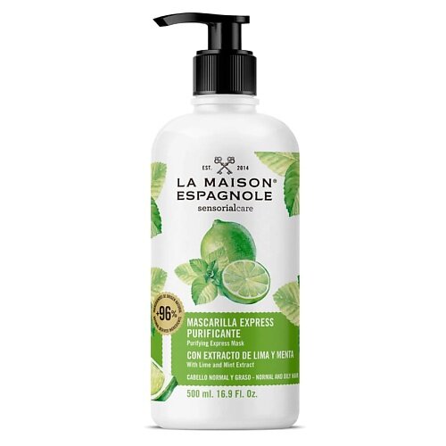 LA MAISON ESPAGNOLE Маска для нормальных и жирных волос очищающая Sensorialcare Purifying Express Mask, 500 мл