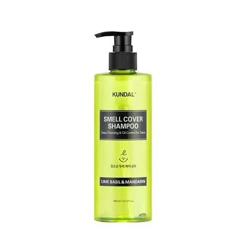 KUNDAL Шампунь Лайм, базилик и мандарин Lime Basil & Mandarin Smell Cover Shampoo, 400 мл