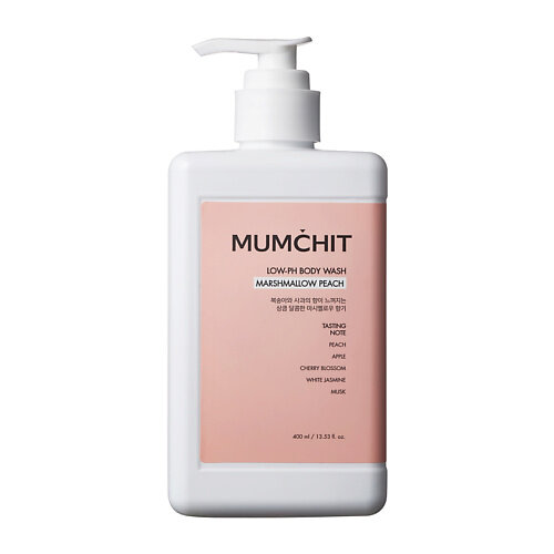 MUMCHIT Гель для душа с низким pH Marshmelow Peach, 400 мл