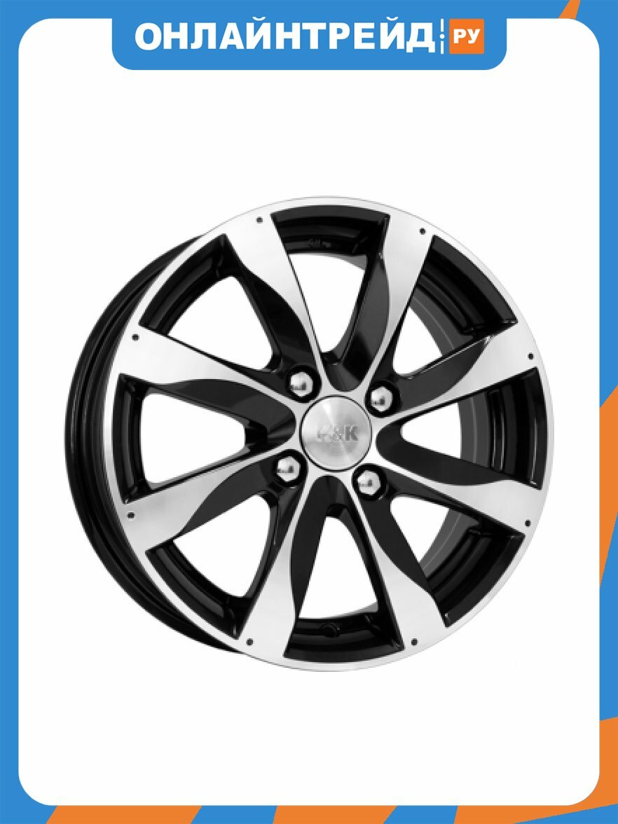 Диск K&k Джемини 6x15/4x114.3 D67.1 ET40 алмаз чёрный