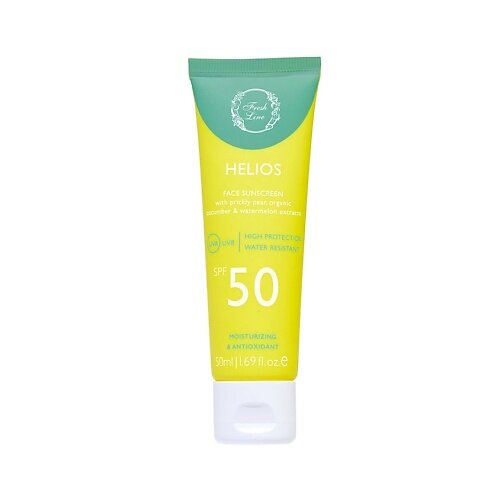 FRESH LINE Крем для лица солнцезащитный SPF 50 Helios Face Sunscreen, 50 мл