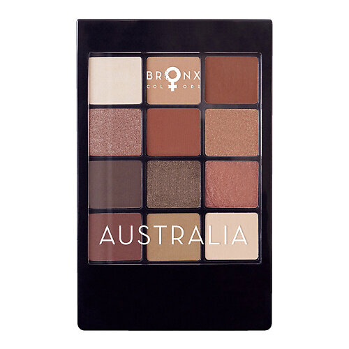 BRONX COLORS Палетка теней для век AUSTRALIA, 12 оттенков, 12 г 12 оттенков