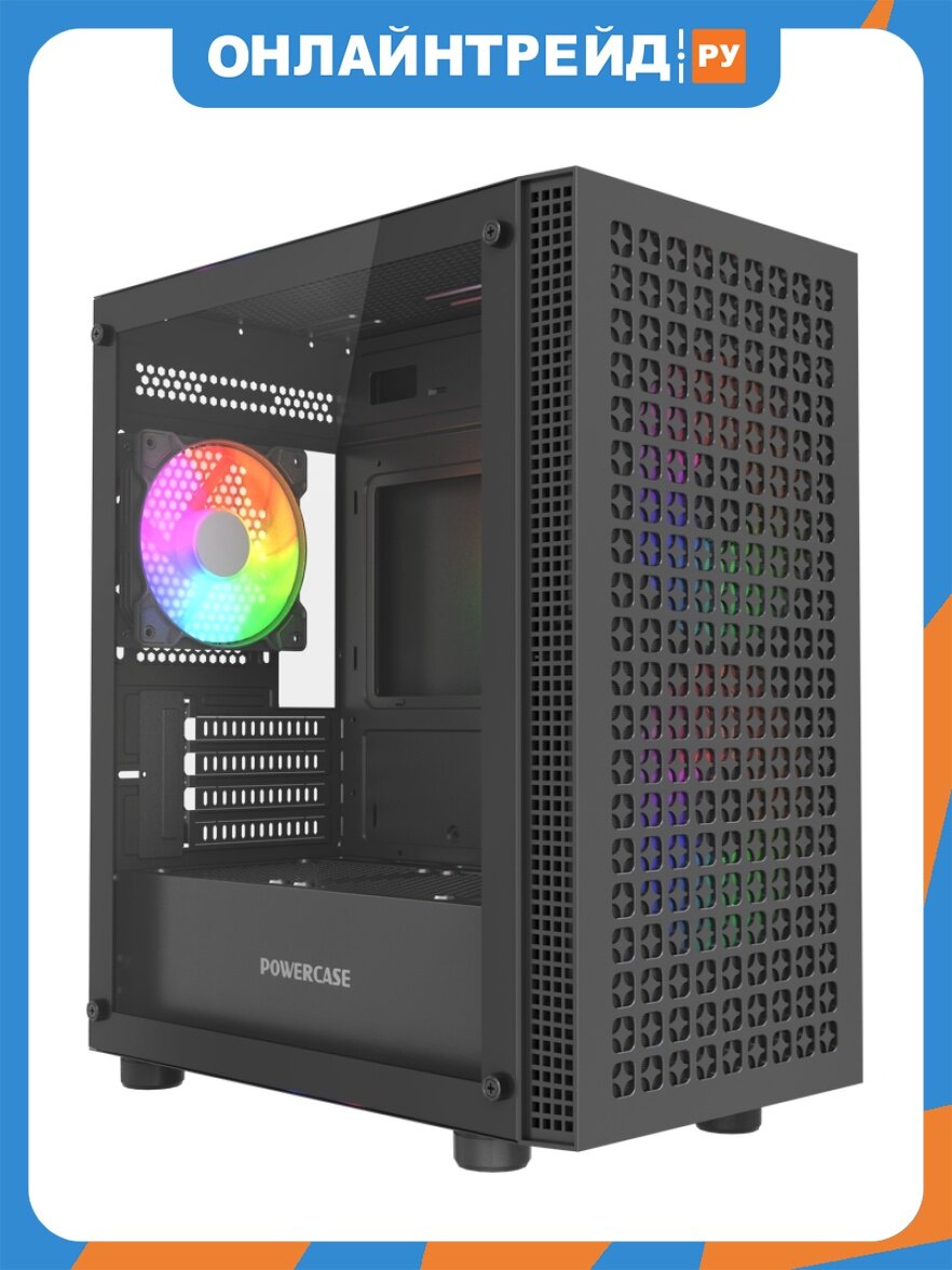 Корпус Powercase Mistral Micro EM18, черный (CMMEM18B-A3)