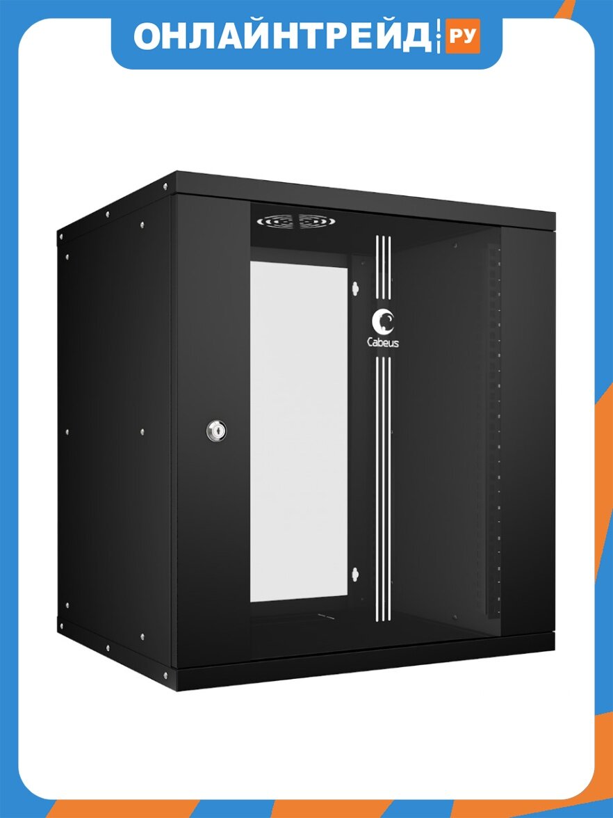 Серверный шкаф настенный Cabeus LIGHT 19" 12U (WSC-05D-12U55/45)