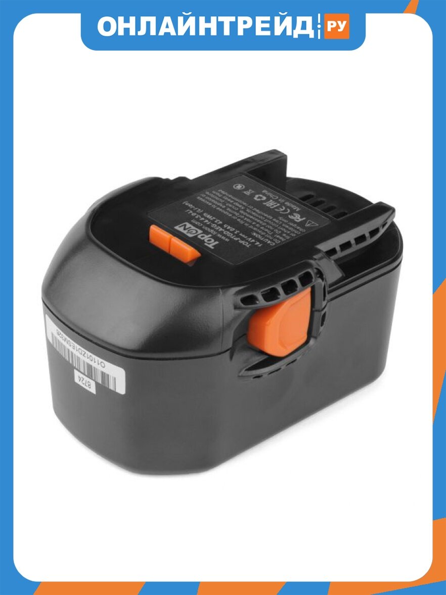 Аккумулятор Topon для AEG L1430R. 14.4V 3.0 мАч (Li-Ion) PN: 4932352657.