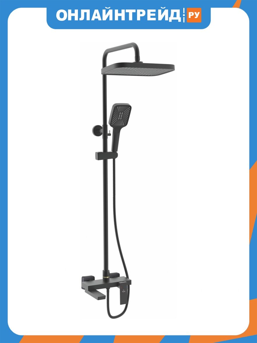 Душевая система Rose R1836H, черный