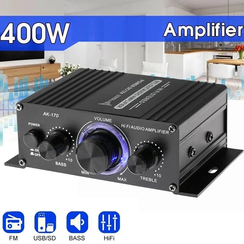 Мини-усилитель Luxuglow AK170 200Вт для домашнего кинотеатра