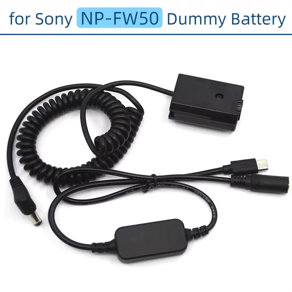 Фиктивная батарея YUCEKOKI NP FW50 для Sony Alpha