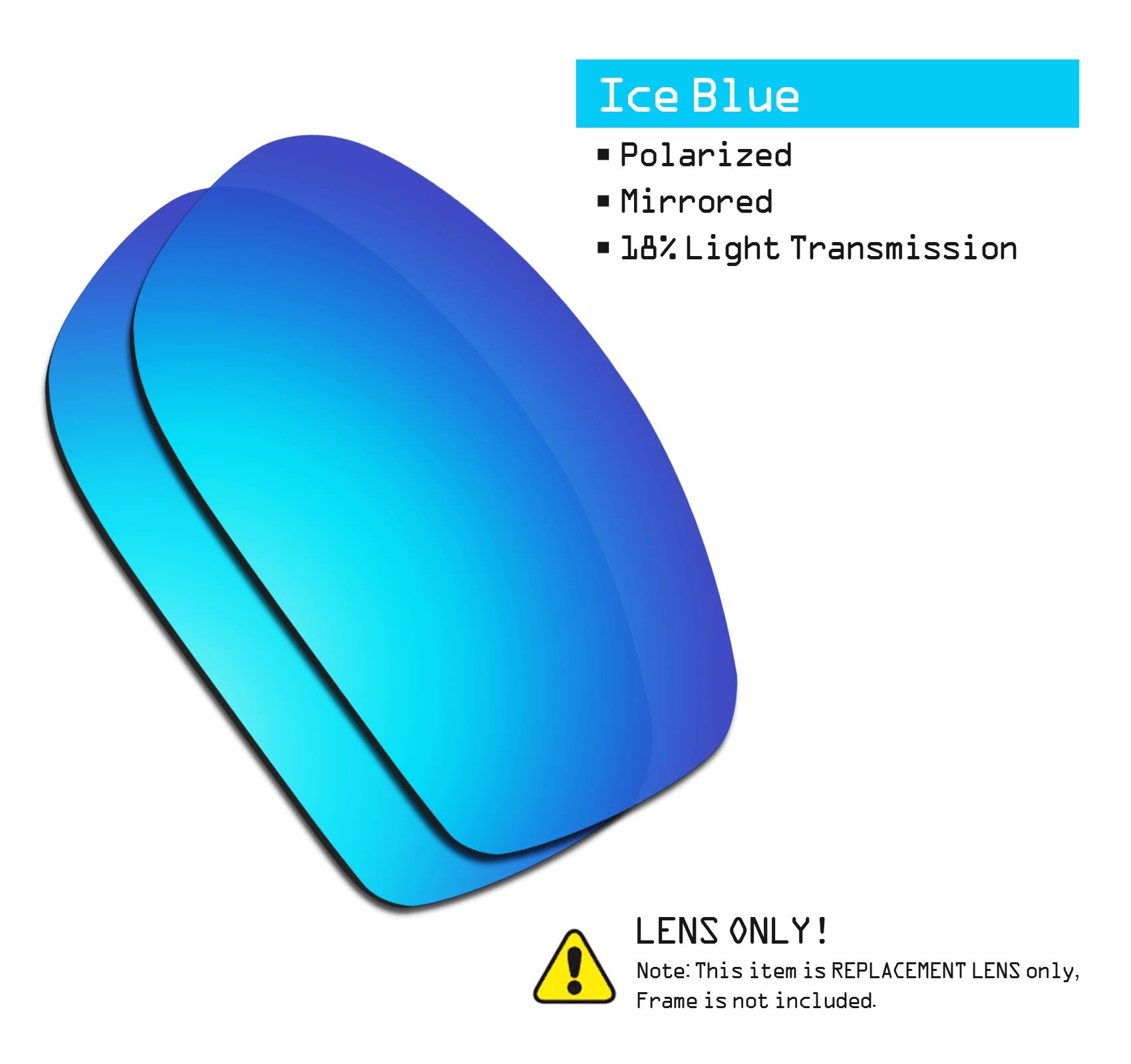 Сменные поляризационные линзы SmartVLT UV400 для Oakley Scalpel Ice Blue-ShieldCoat, Синий