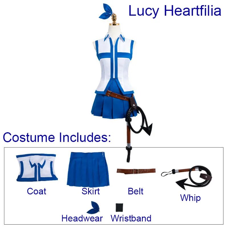 Косплей костюм Люси Хартфилия из Fairy Tail