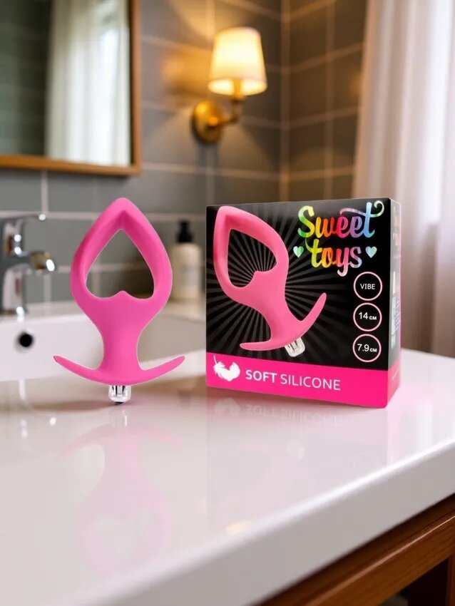 Sweet Toys Анальная пробка с вибрацией ST-40175 14 см, розовый