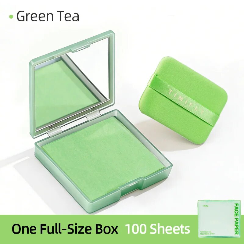 Матирующие салфетки для лица Green Tea, 100 шт.