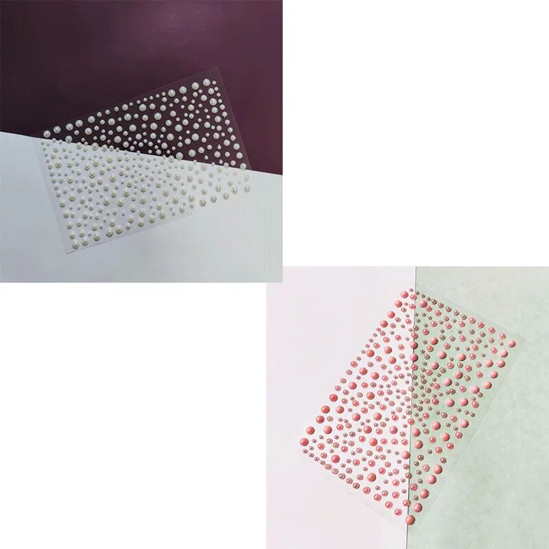 3D-наклейки для лица со стразами, Mix, 2 sheets3