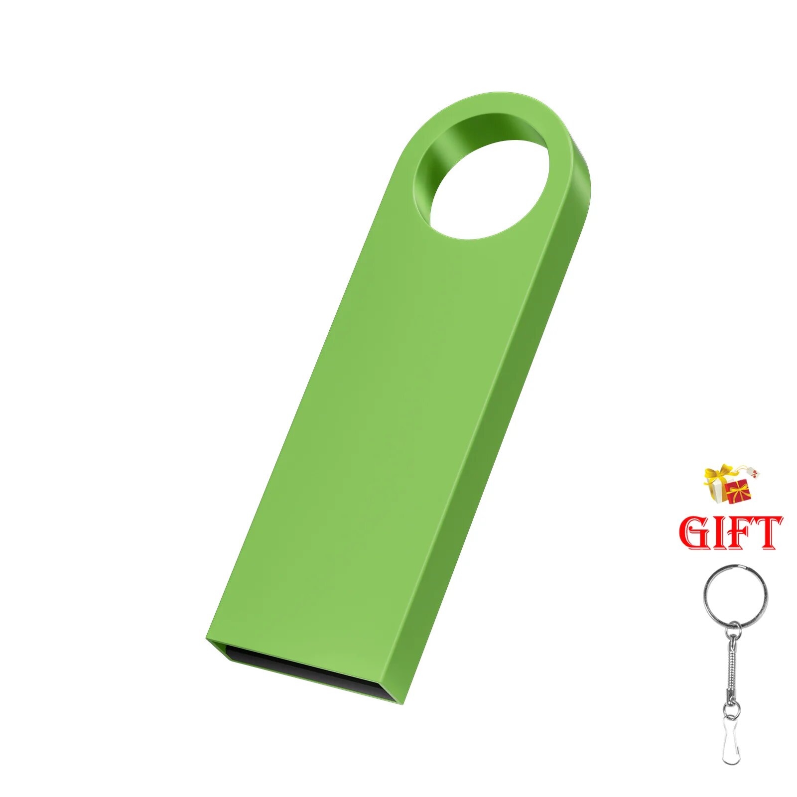 JASTER TYPE-C USB Stick флешка металлическая 1ГБ-128ГБ Зеленый, 4 ГБ, Light green