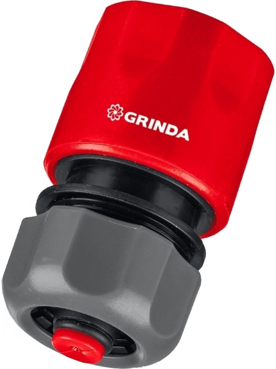 Быстросъемный соединитель GRINDA GC-12A, 1/2 , с автостопом, для шланга