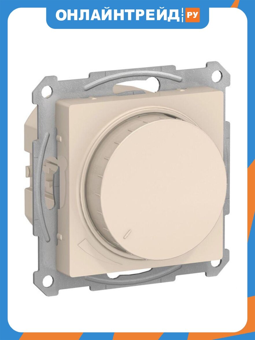 Светорегулятор (диммер) Systeme Electric (schneider Electric) SCHNEIDER ELECTRIC ATLASDESIGN LED, RC, 400Вт, Бежевый, ATN000223