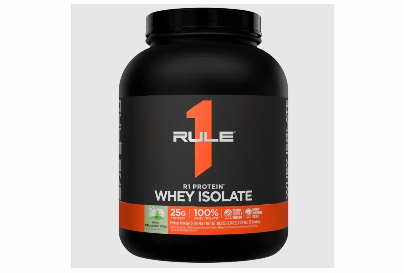 Rule One R1 PROTEIN Isolate, Изолят, 2.2 кг (Мятная шоколадная крошка)