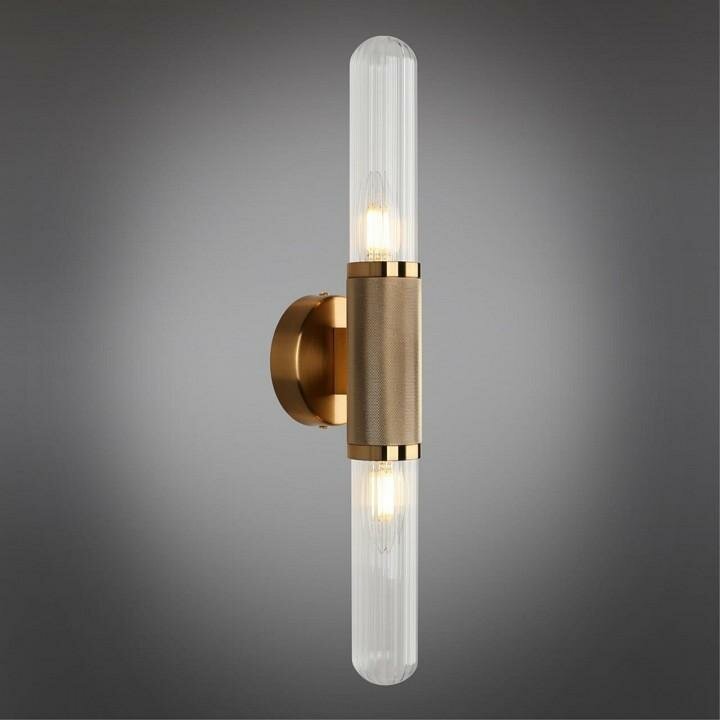 Бра Aployt Bryn1a APL.307.51.02 цвет плафона подвески Прозрачный, цвет арматуры Бронза — фото 1