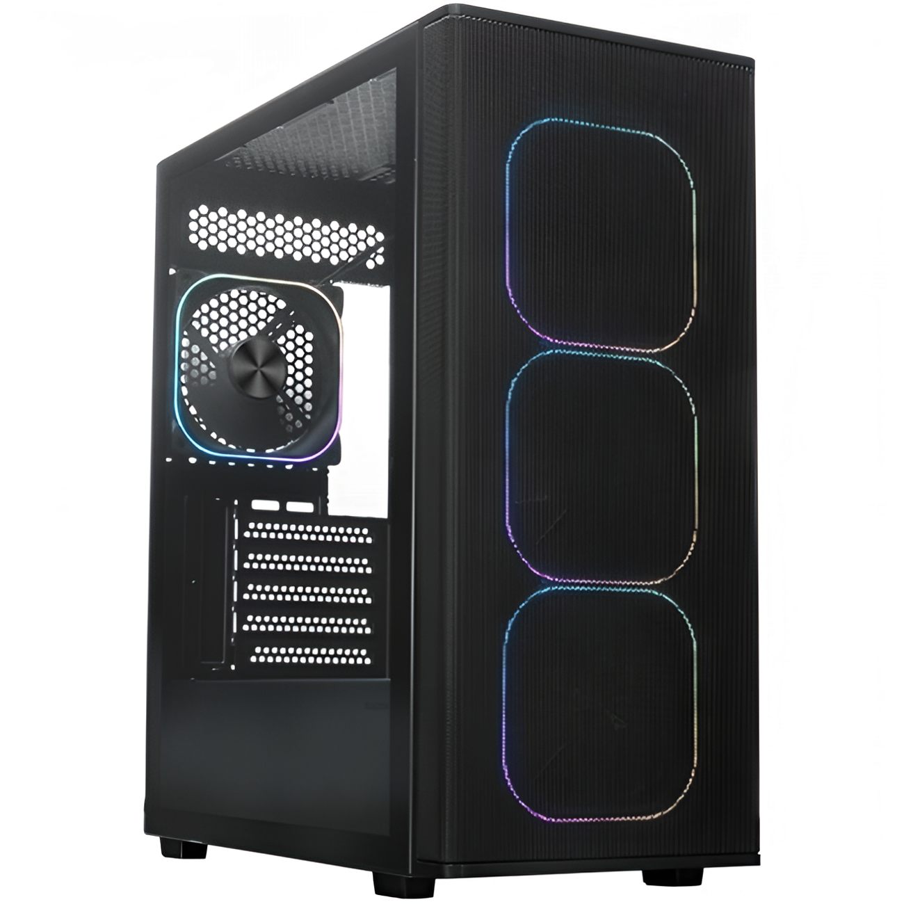 Корпус Mini-Tower XASTRA A300M 4ARGB-C6 TG, Micro-ATX, Black (A300M-4FG12A-C6)