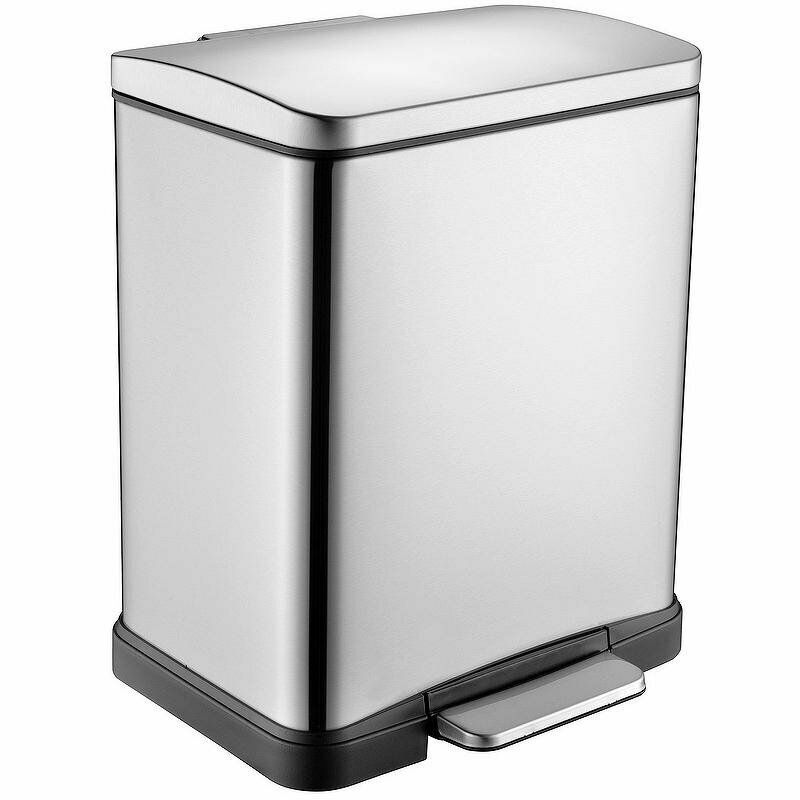 Мусорное ведро для туалета WasserKRAFT K-622, 12 л, нержавеющая сталь