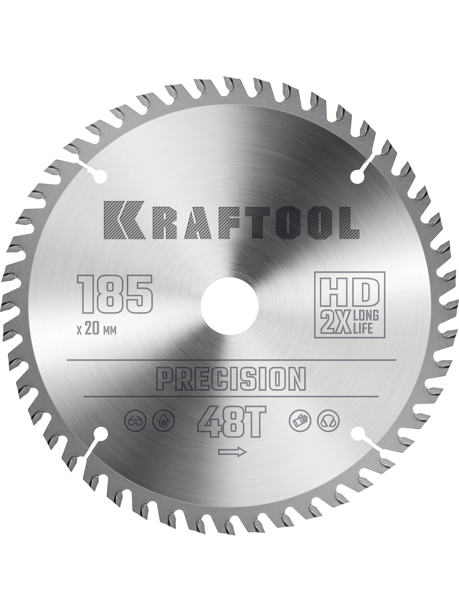 Пильный диск по дереву KRAFTOOL Precision, 185 x 20 мм, 48Т