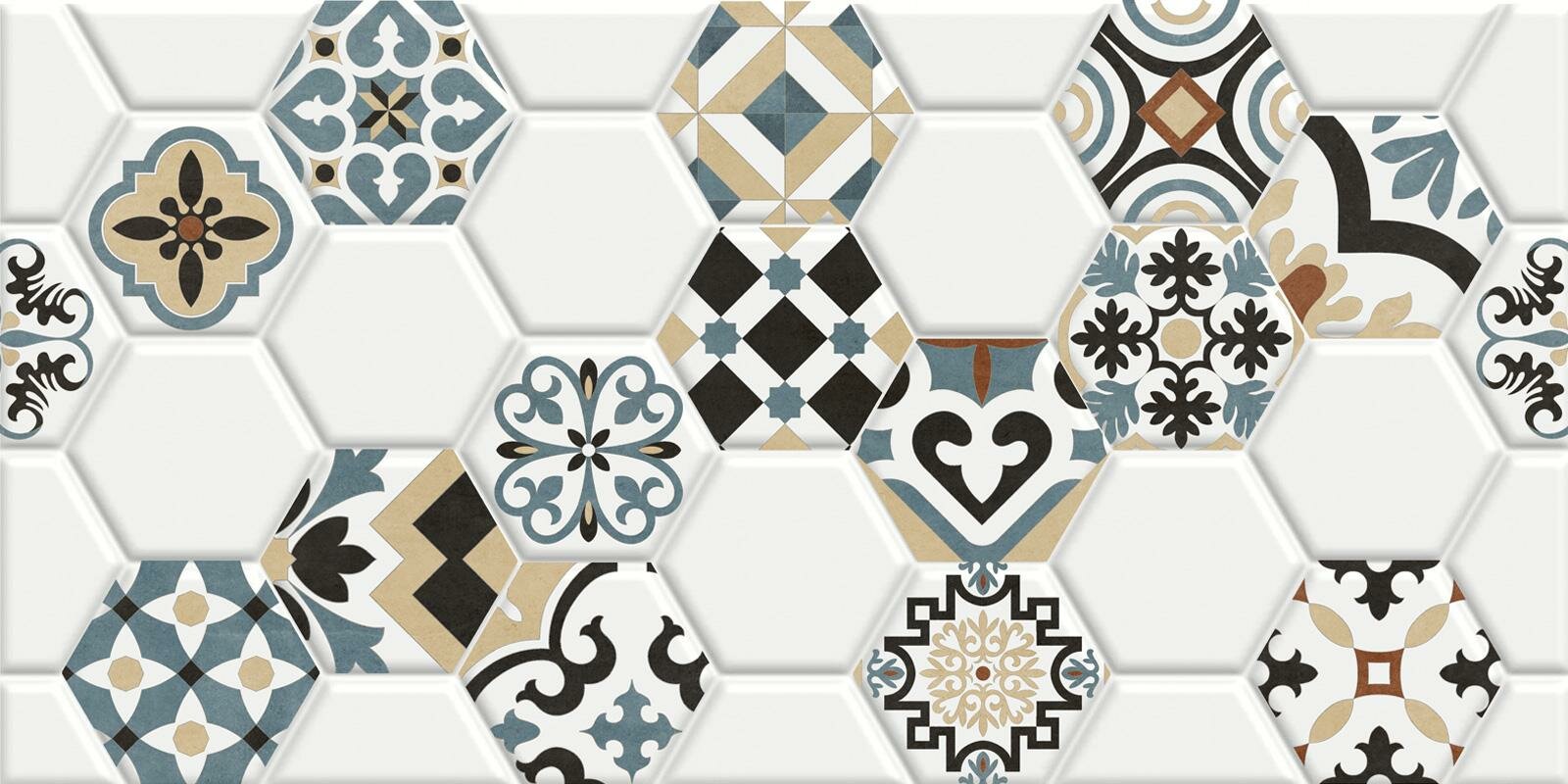 Керамическая плитка NewTrend Эдельвейс Паттерн Edelweiss Pattern WT36EDW55 Матовая 30х60 см