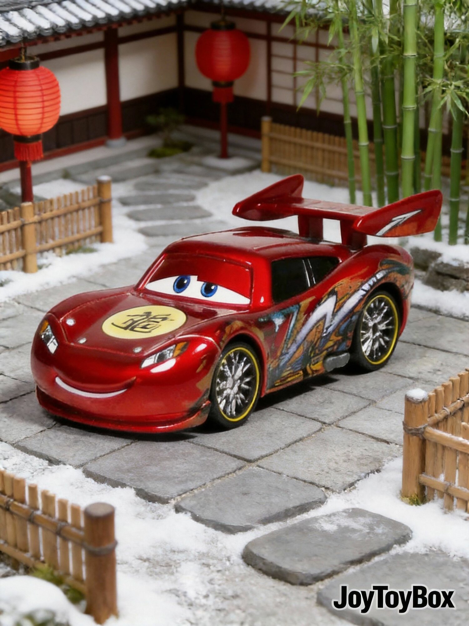 Металлическая машинка Молния Маккуин "Дракон" (Dragon McQueen) Токио Дрифт, масштаб 1:55