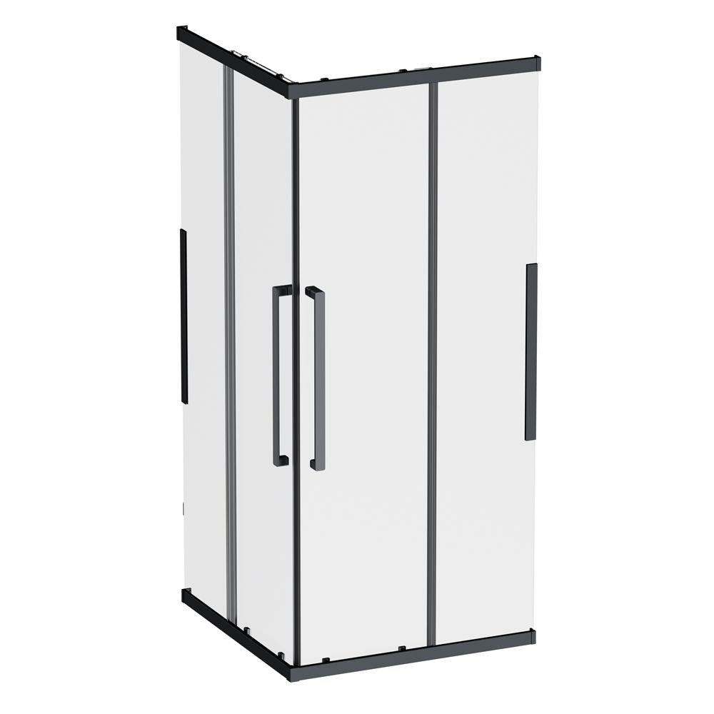 Душевой уголок AM.PM Func 90x90 W84G-403-9090-BT профиль Черный матовый стекло прозрачное