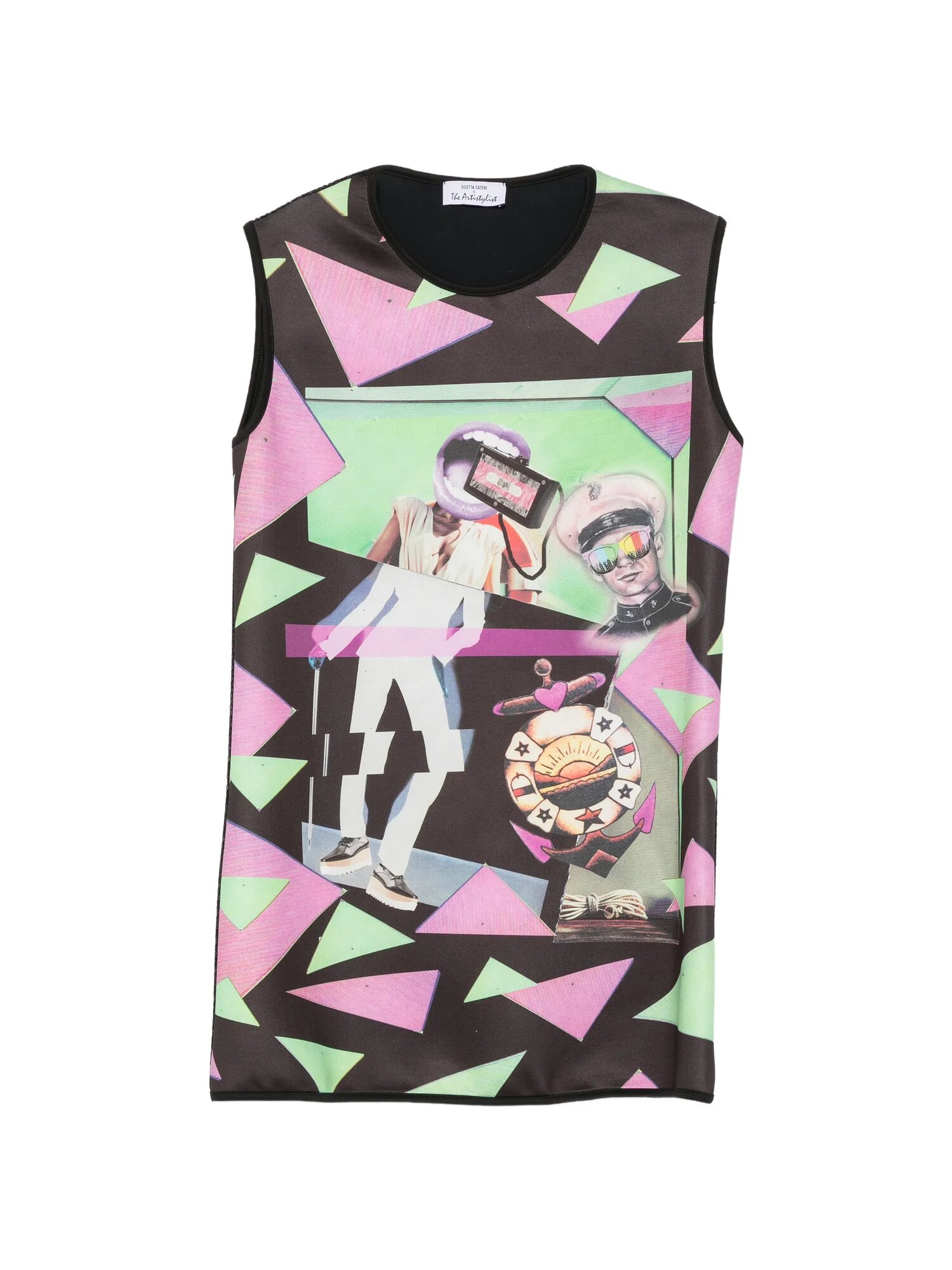 Платье The Artistylist Graphic-print sleeveless dress