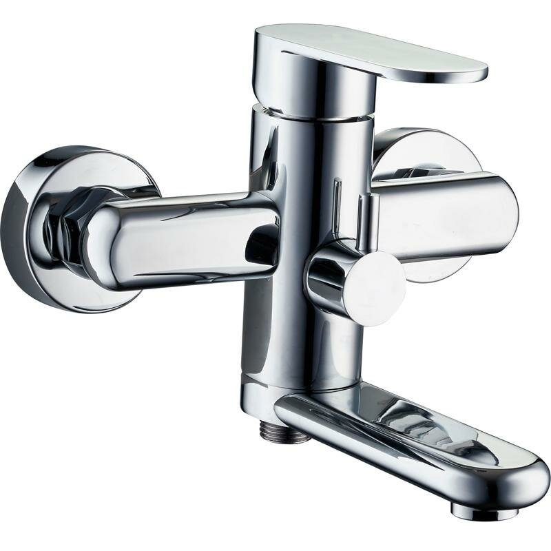 Смеситель для ванны G-Lauf NOB NOB3-A128 хром, рычажное управление, цинк