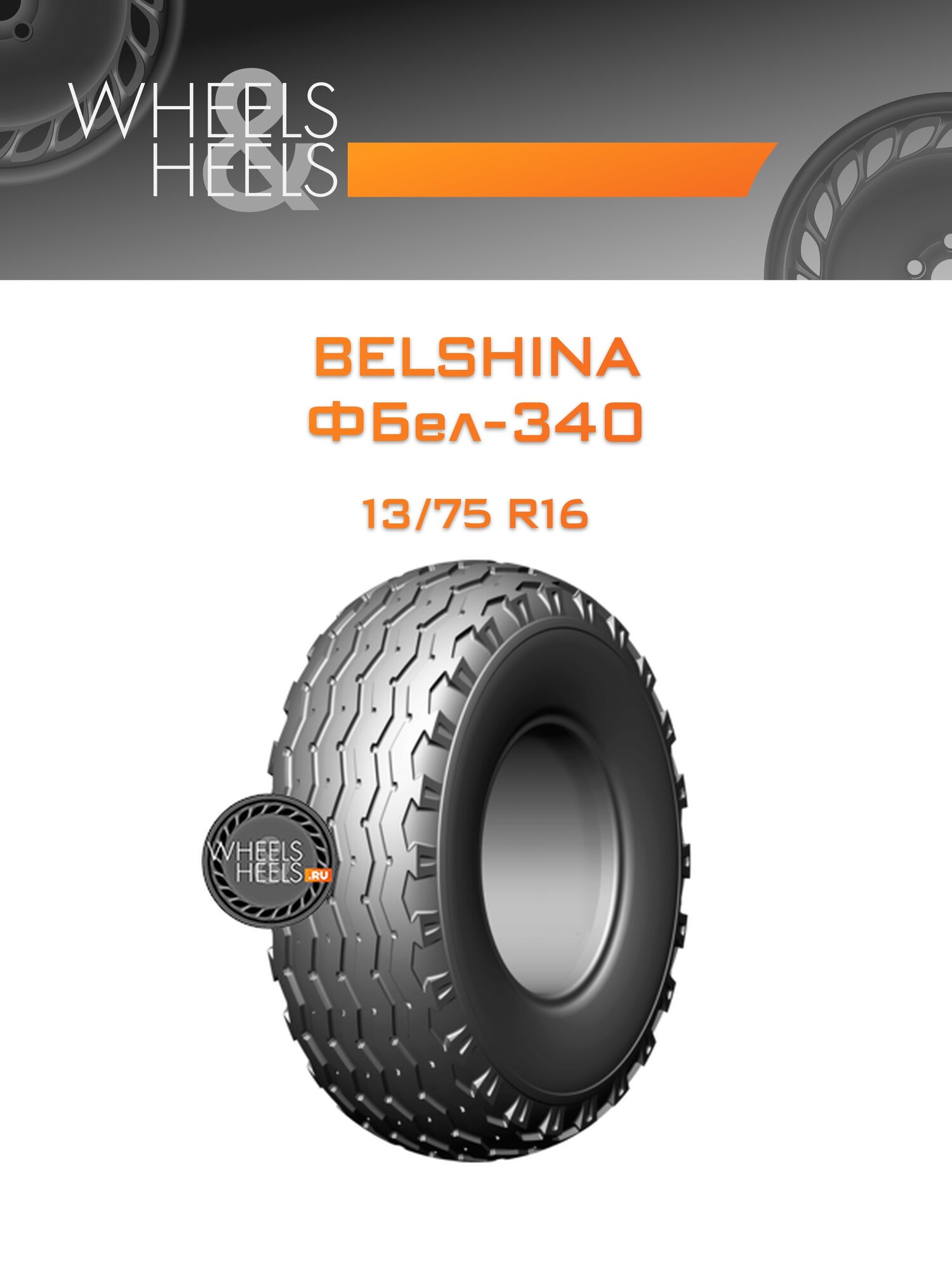 Шина автомобильная Belshina ФБел-340 13/75 R16 ALLSEASON, всесезонная, универсальная