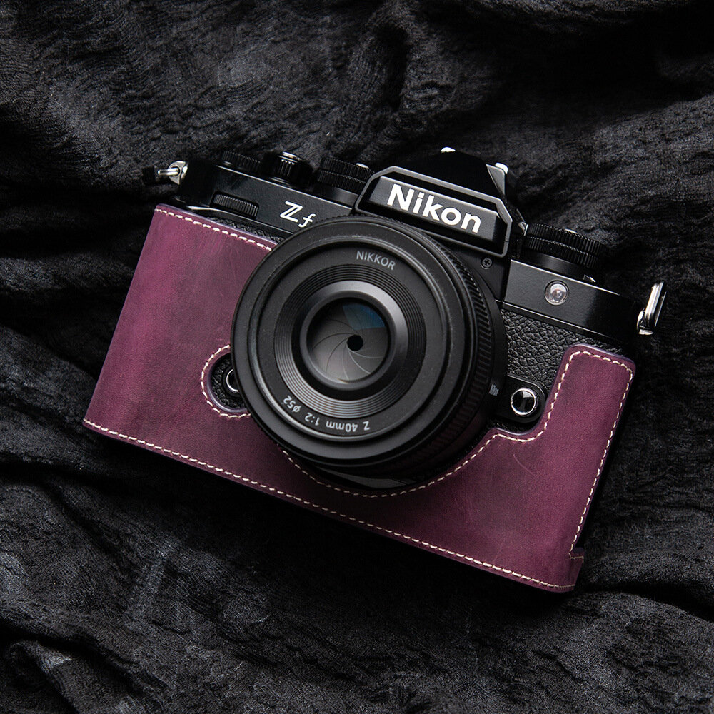 Подходит для кожаного чехла Nikon ZF, защитного покрытия, кожаного защитного корпуса для камеры Nikon ZF.