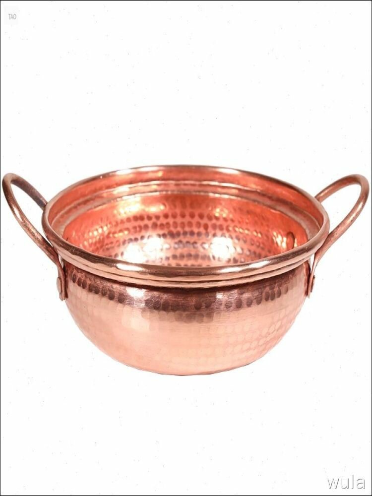 Посуда Караhi TAO copper с ручками, ручная работа, с текстурой, диаметр 30 см, для кухни, для дома