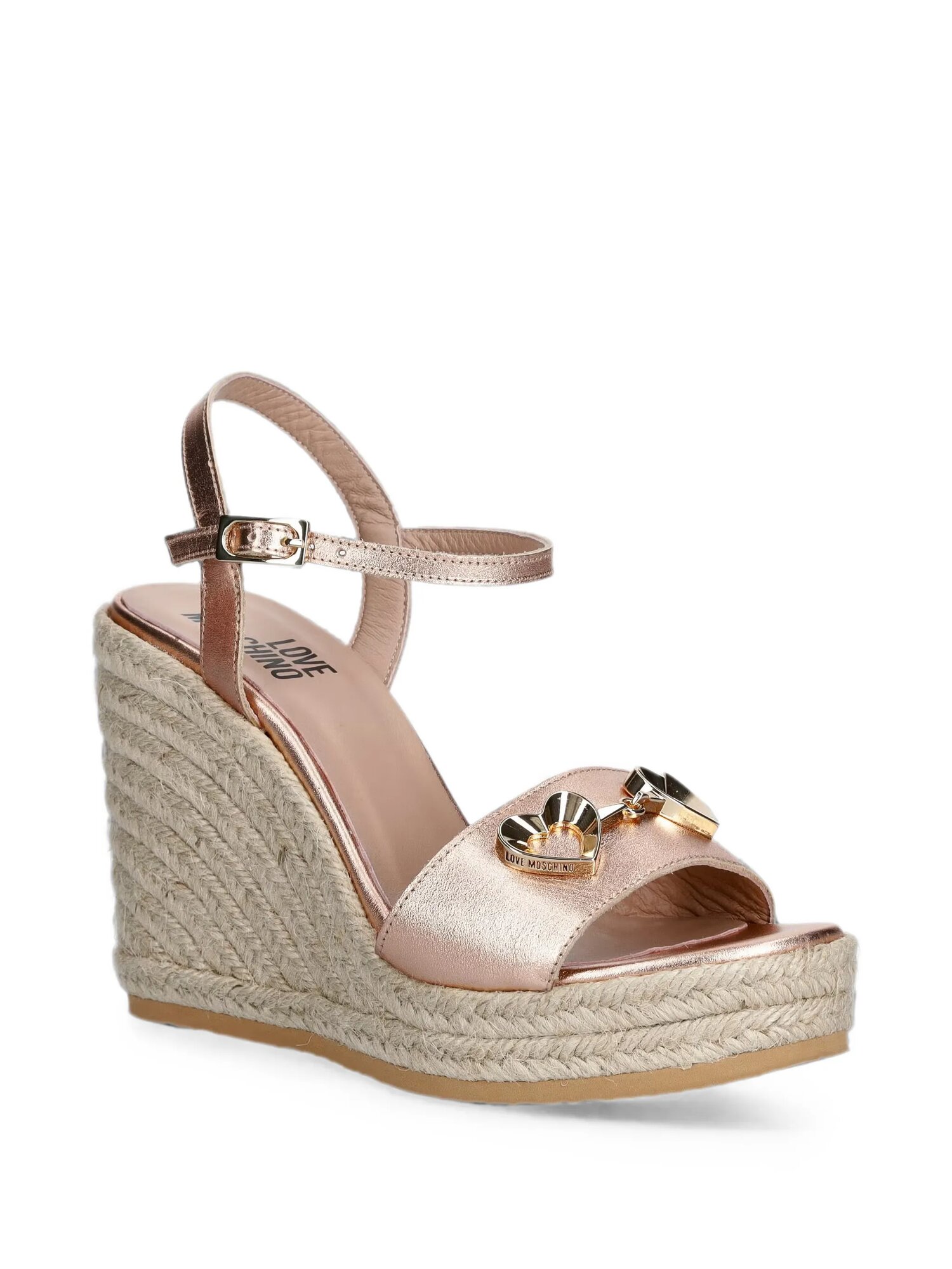Эспадрильи LOVE MOSCHINO Heart-plaque wedge espadrilles, размер 41 — фото 1