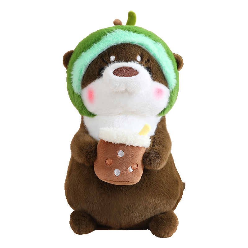 Плюшевая игрушка унисекс ANZHIJINGYA, трансформирующаяся в капибару, Avocado - dark brown, 30CM EU