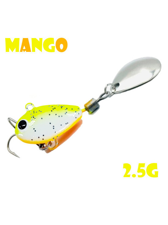 Блесна Тейл-Спиннер для рыбалки Uf-Studio Hurricane 2.5g #Mango