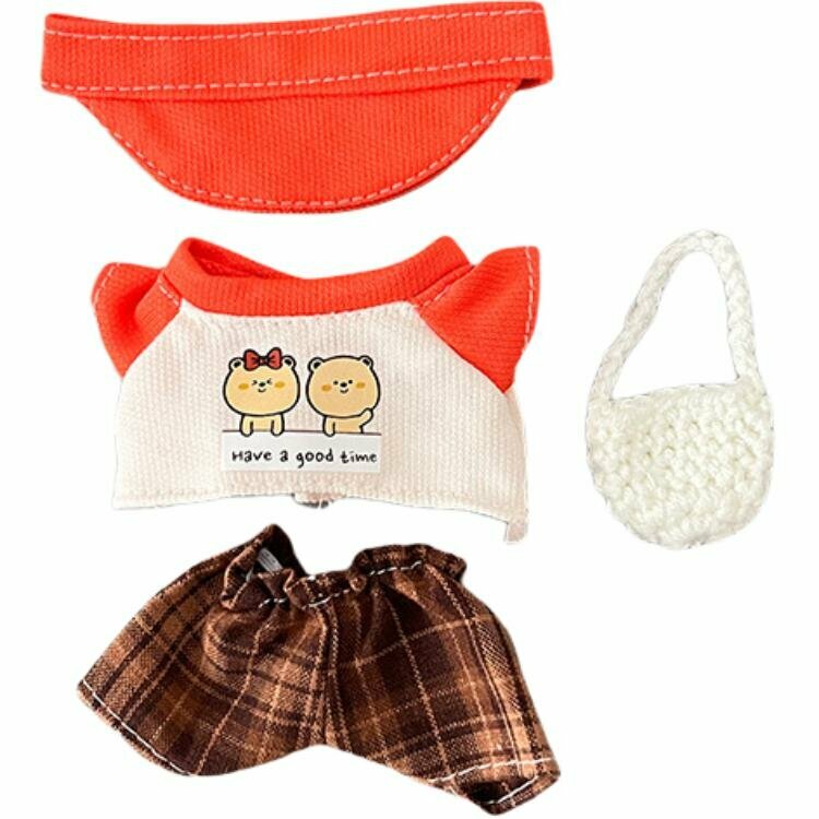 Набор одежды для кукол унисекс YIDIANCHAOWAN, [Bear Orange]Doll Outfit Set