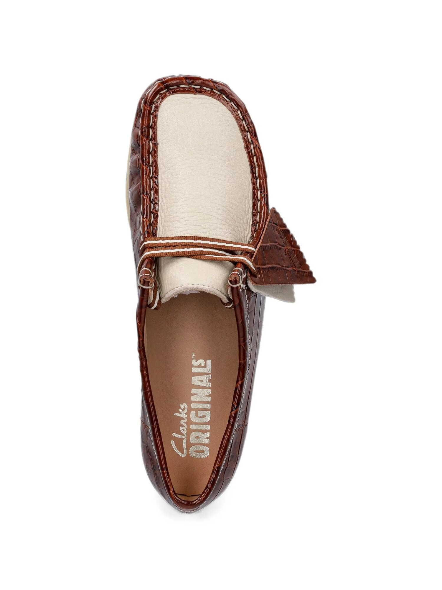 Лоферы Clarks ORIGINALs Croc-effect Wallabee loafers, размер 5.5 — фото 1