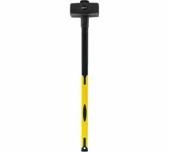 Кувалда Pobedit обрезиненная удлиненная рукоятка, 70% фиберглас, 6000 гр.