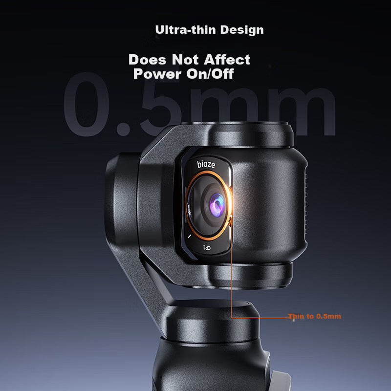 Набор фильтров BIAZE DJI Pocket 3 Магнитные быстросъемные аксессуары UV ND CPL Поляризационные фильтры Черные мягкие