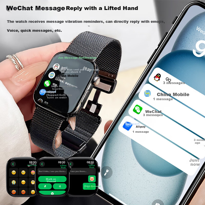 Смарт-часы Dosmet S11 с монитором пульса, Bluetooth-звонками и NFC-оплатой совместимые с Huawei Xiaomi OPPO VIVO